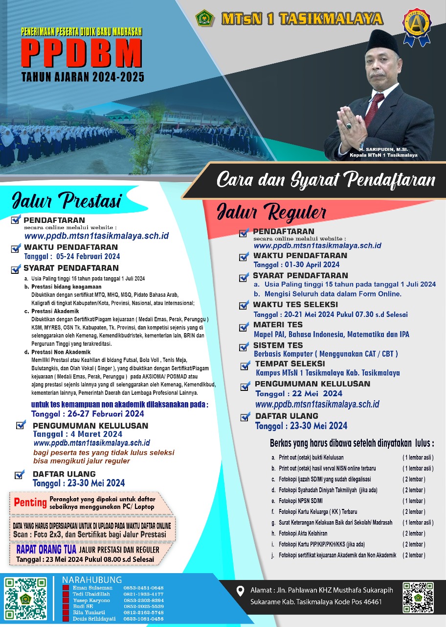 PPDBM Online | MTs Negeri 1 Tasikmalaya